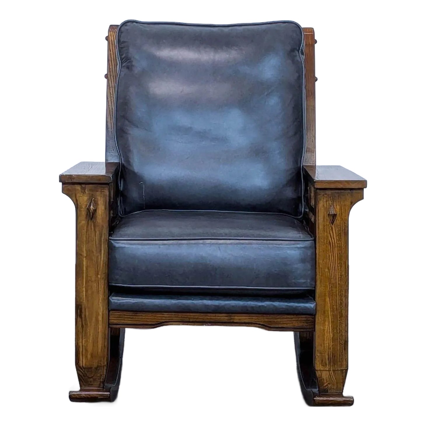 Stagecoach Leather Rocker by Pendleton | Chairish