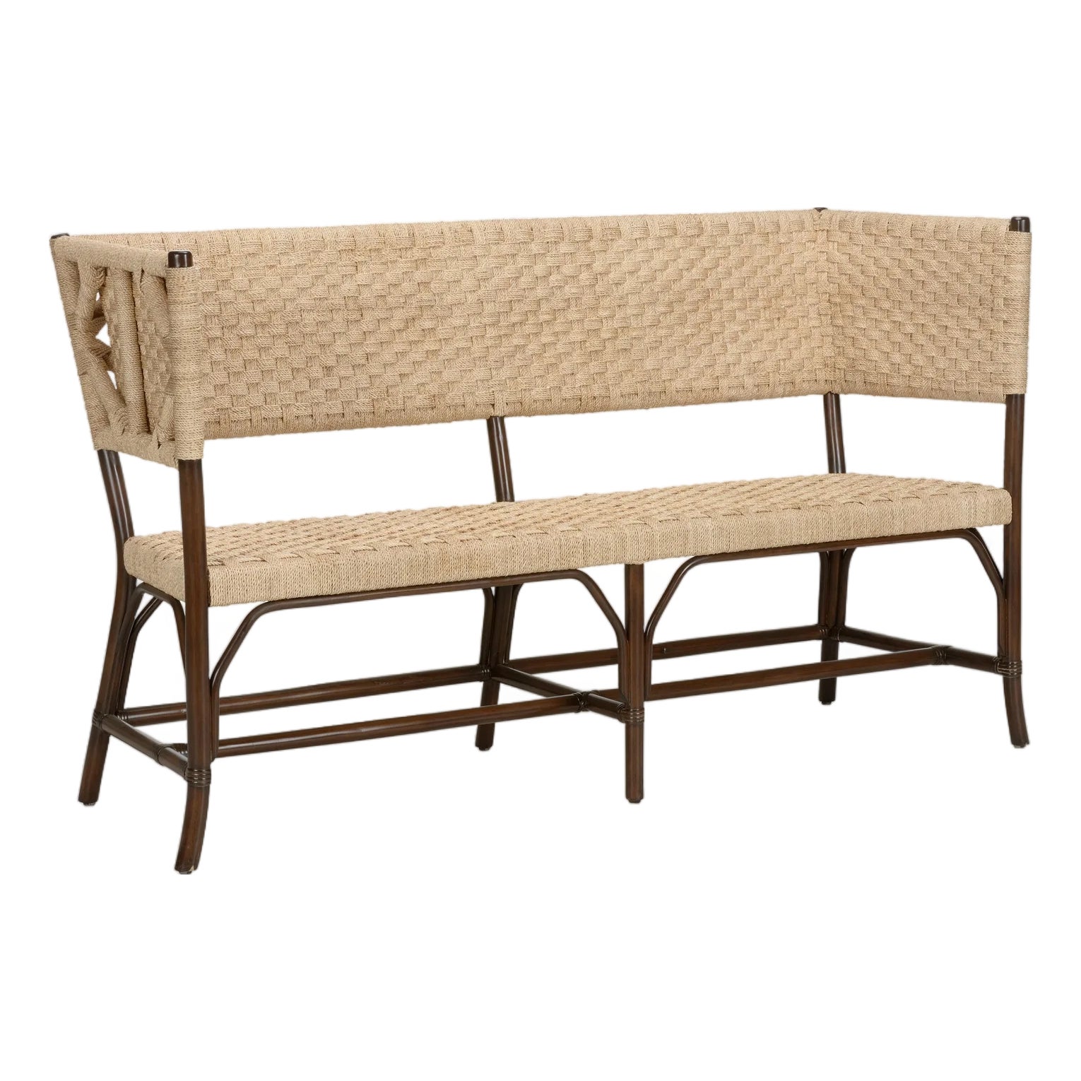 Wrightsburg Rope Bench - Brown | Chairish