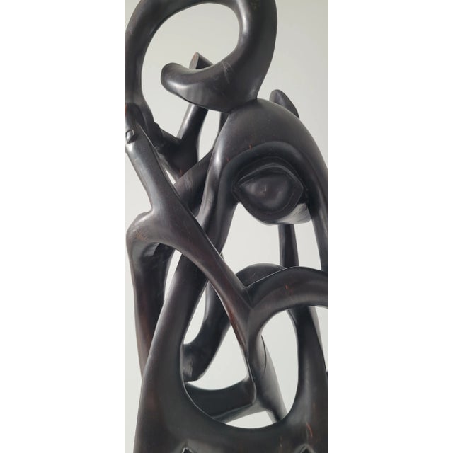 Sculpture Hand Carved Makonde Shetani Tanzanian Art Ebony Carving ...