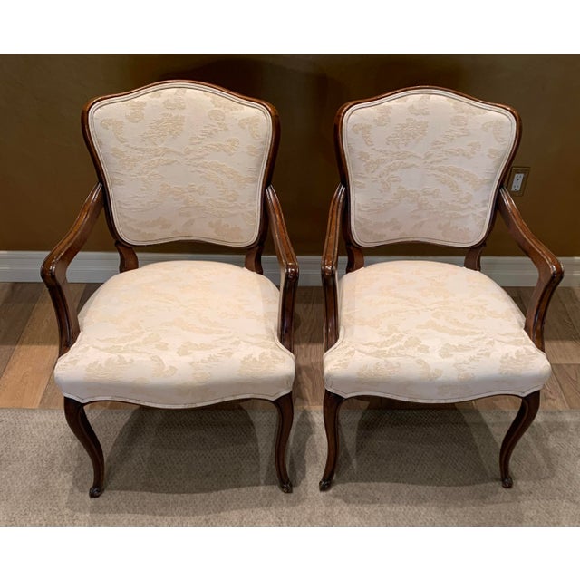 Antique English Arm Chairs- a Pair | Chairish