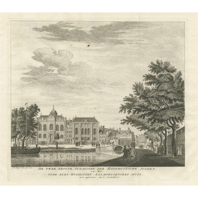 Jewish Synagogues in Amsterdam, 1760, Paper | Chairish
