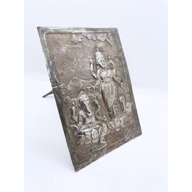 Antique Large Hindu Plaque Diwali Lakshmi and Ganesh India, 19th ...