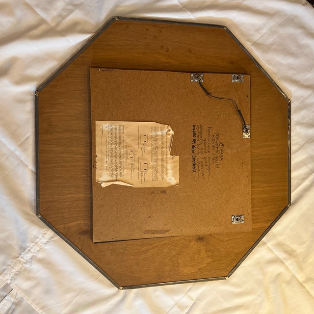 Vintage Carver Herringbone Special Gold Octagon Mirror Signed and ...