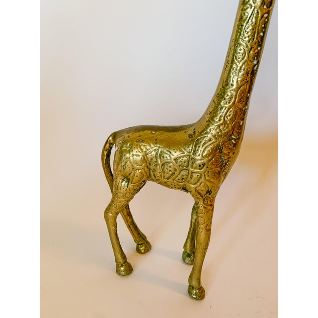 1960s Mid Century Solid Brass Giraffe | Chairish