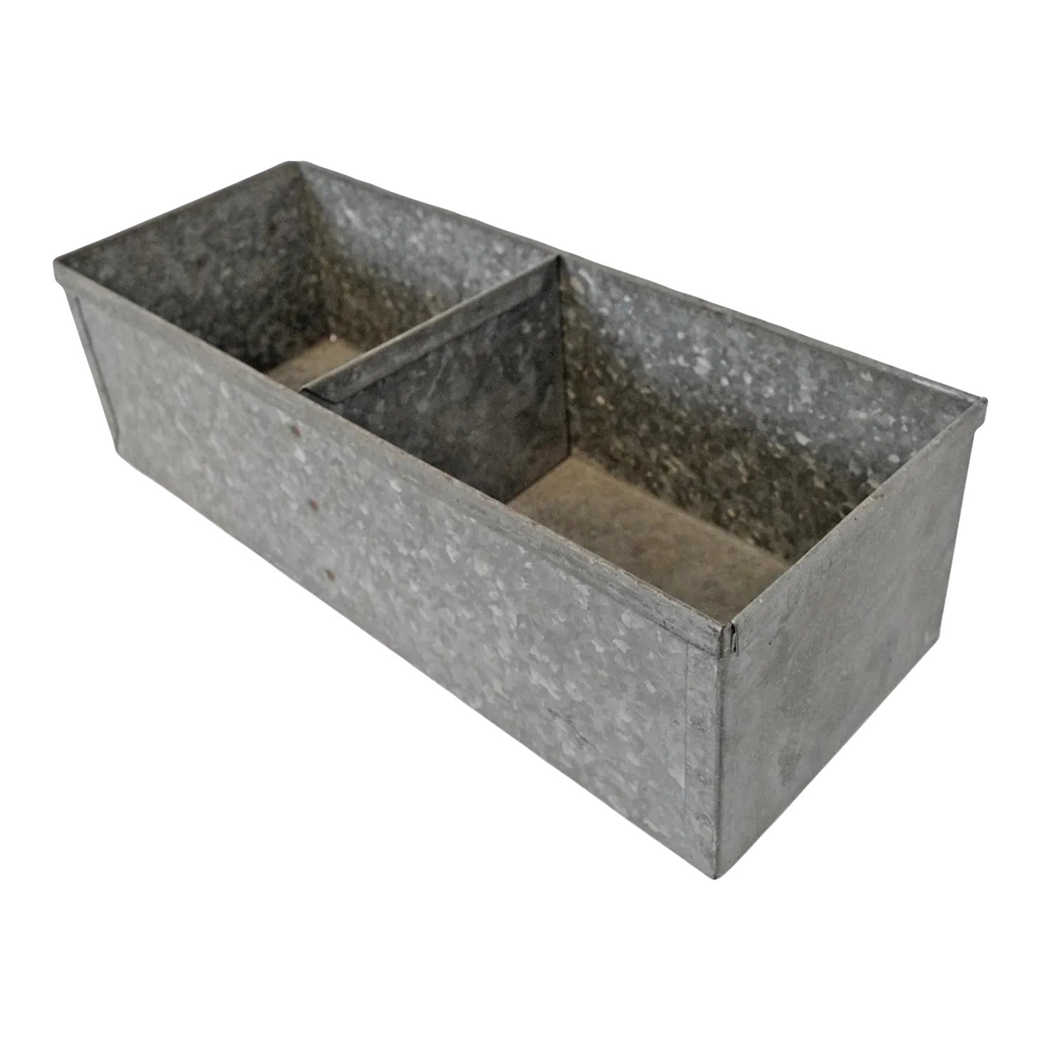 Vintage Galvanized Metal Box | Chairish