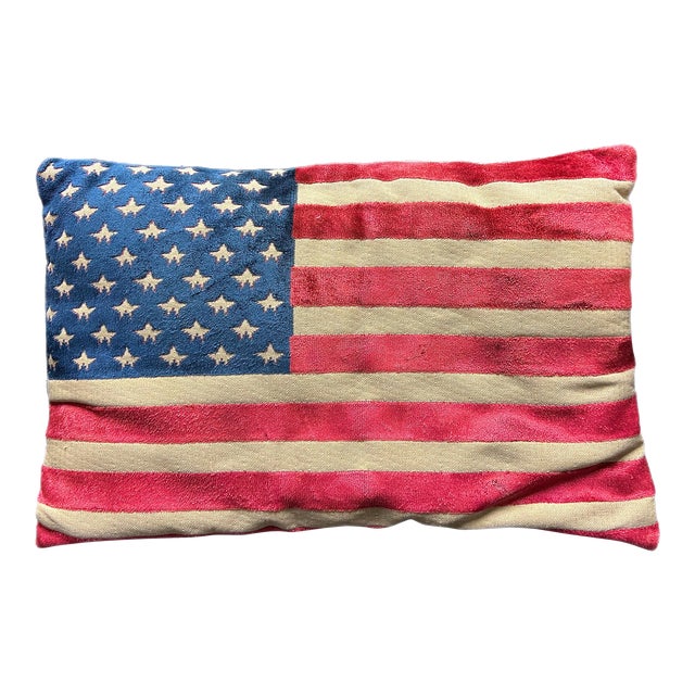 American Flag Pillow | Chairish