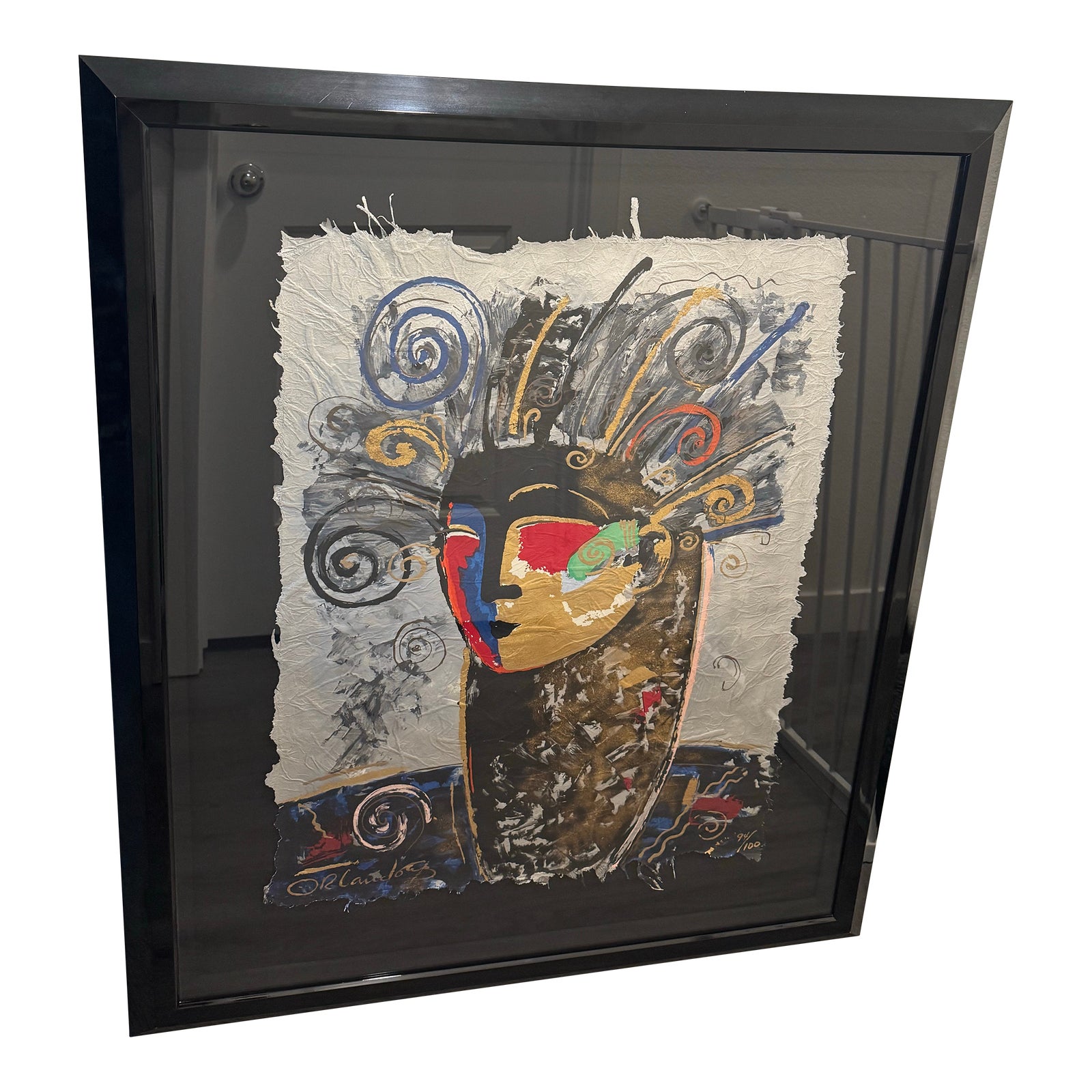 Orlando Botero Agudelo "Minerva" Serigraph on Rice Paper Multiple Media ...