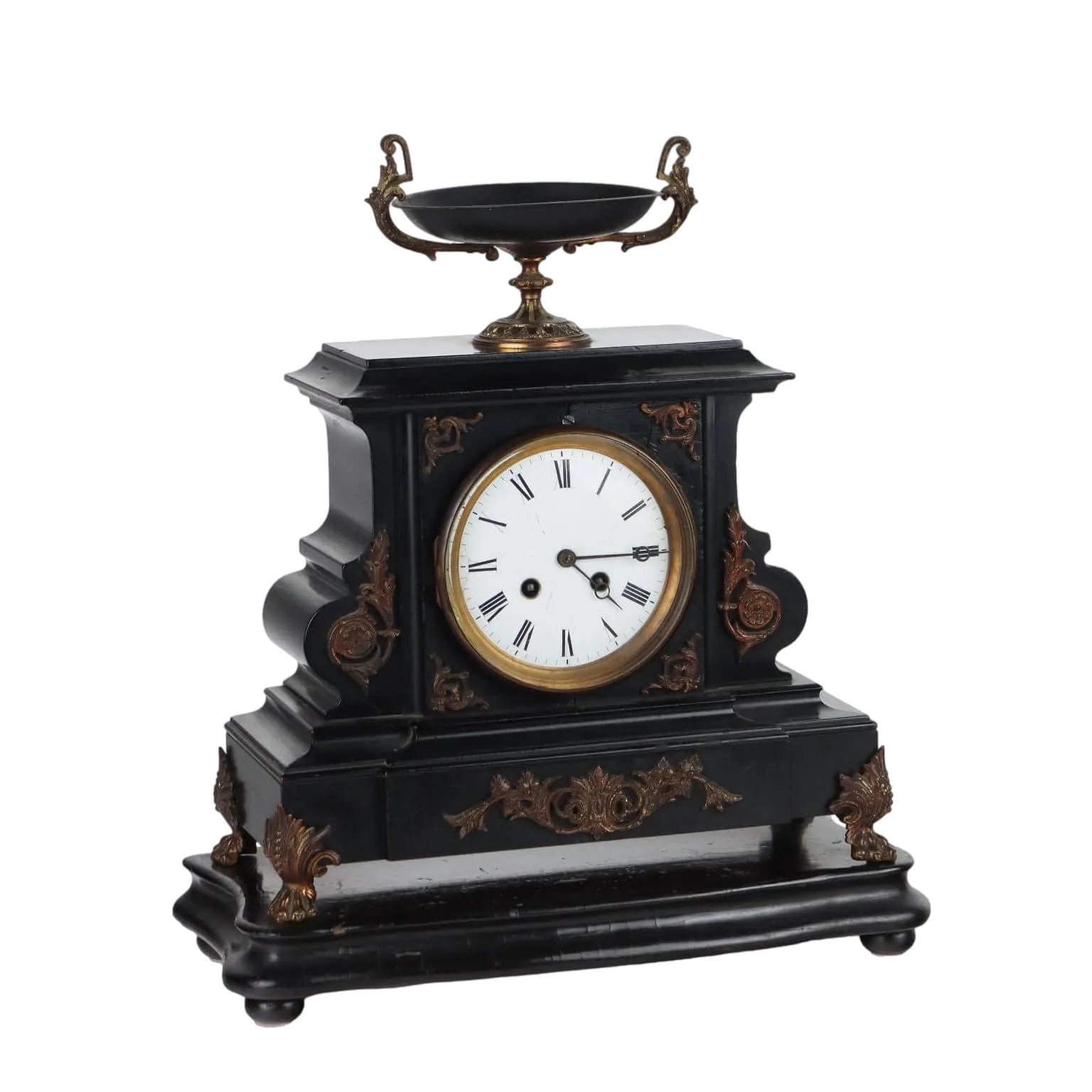 Wooden Freestanding Clock | Chairish
