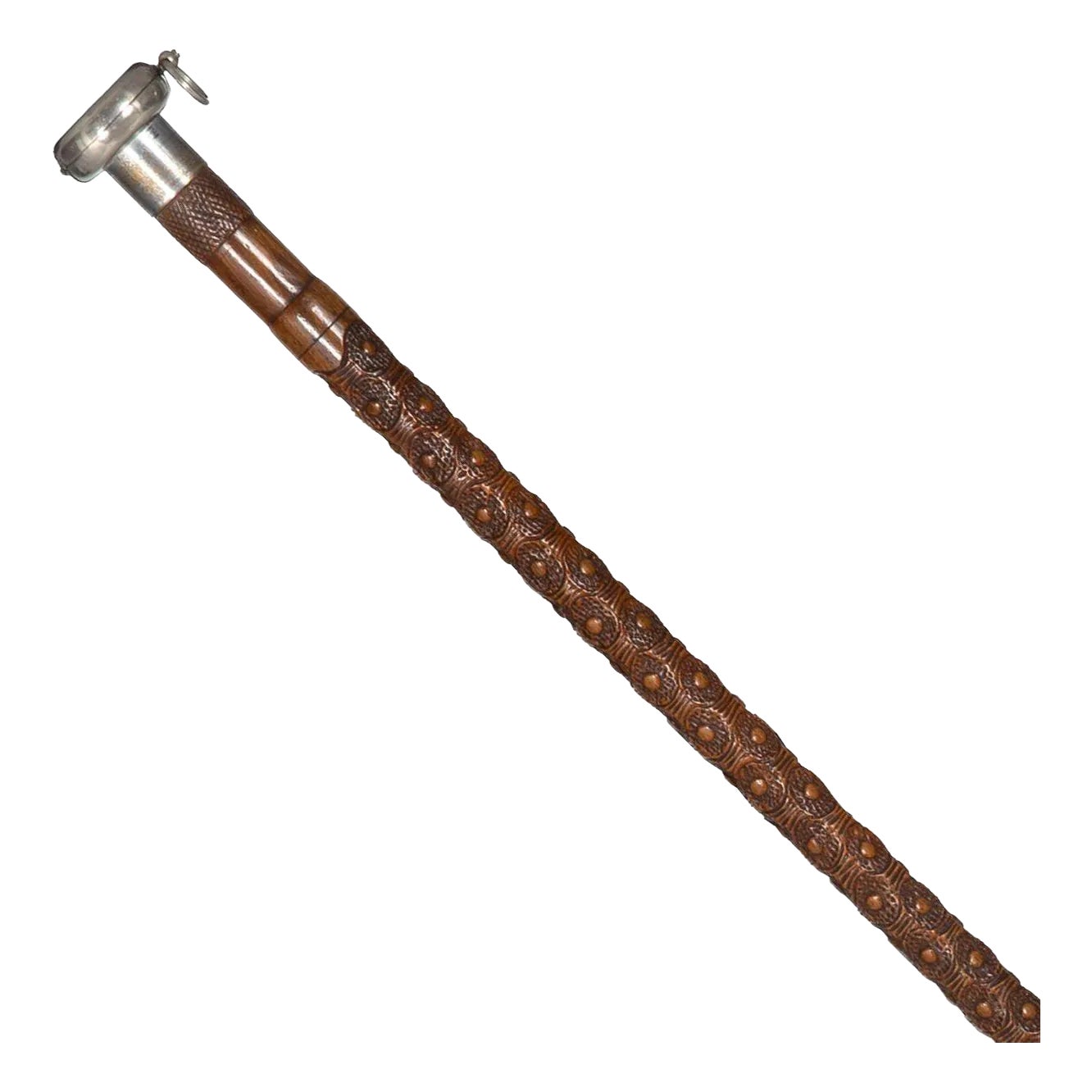 Rare Antique Gadget Cane Concealed Oil Lamp Lantern Walking Stick ...