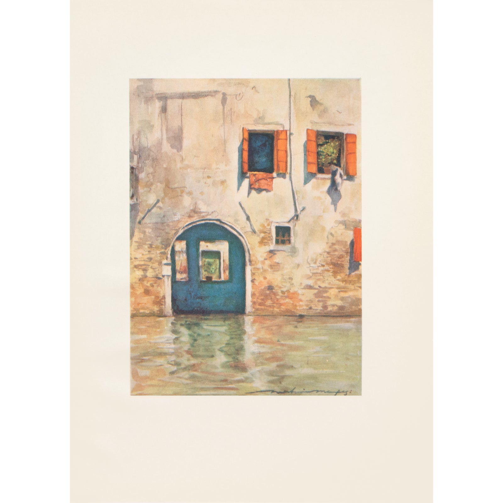 1912 Mortimer Menpes "The House With the Blue Door", Original Full ...