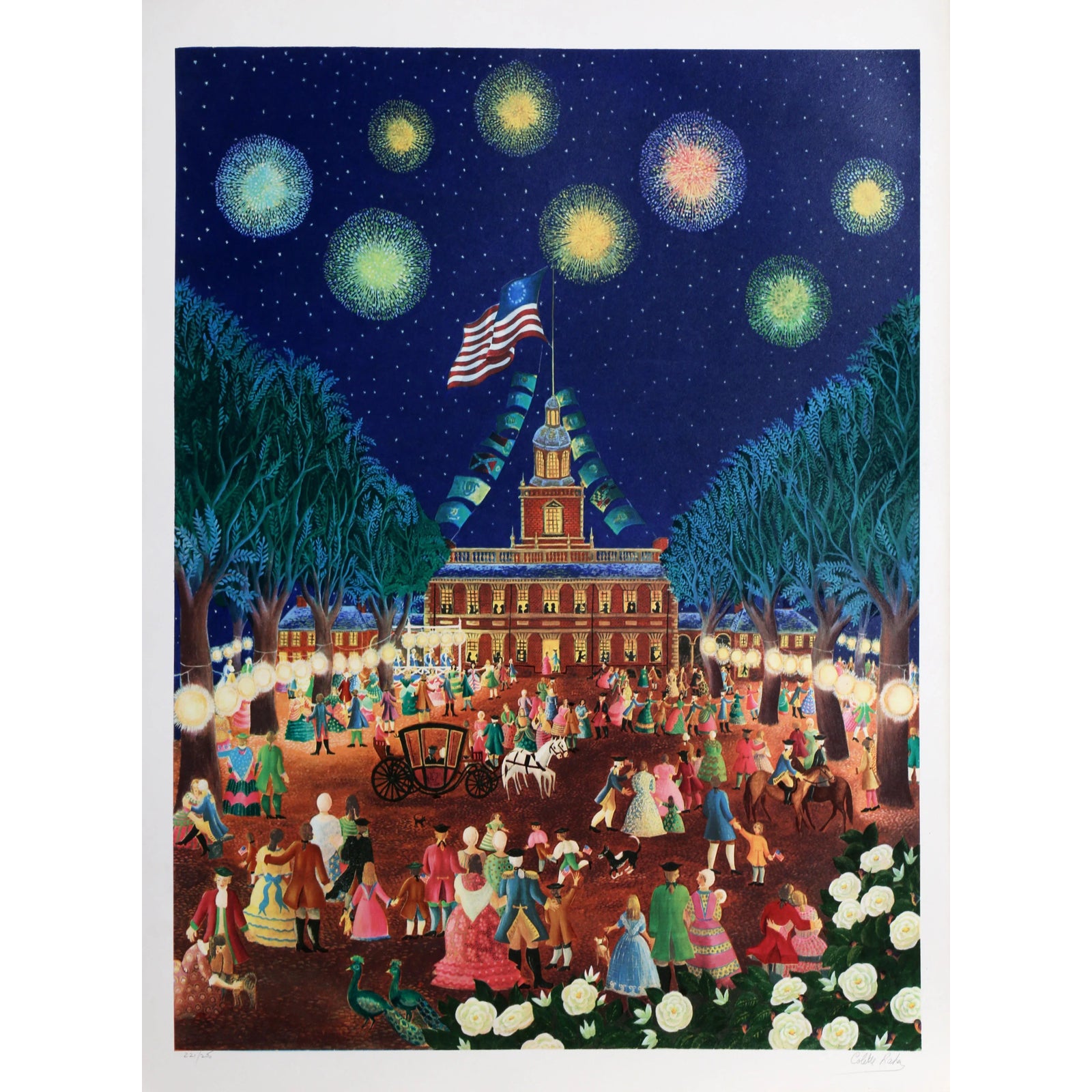 Independence Day, Colette Raker Screenprint, Signed and Numbered in ...