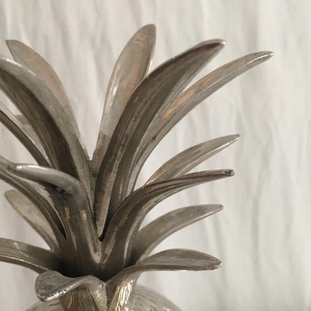 1950s Hollywood Regency Nickel-Plated Diamond - Textured Metal ...