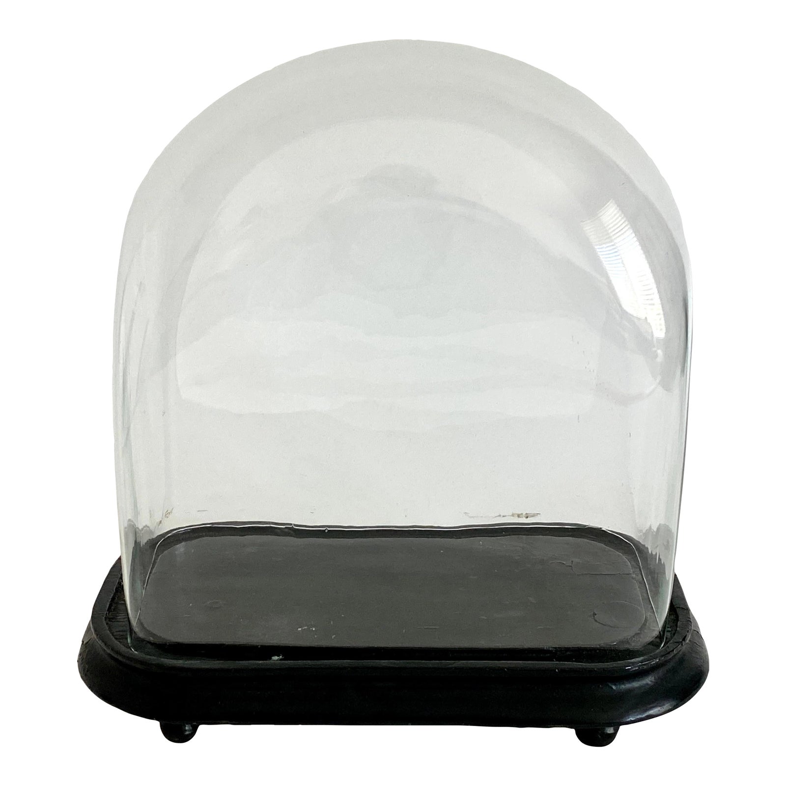 Victorian Handblown Glass Cloche and Base | Chairish