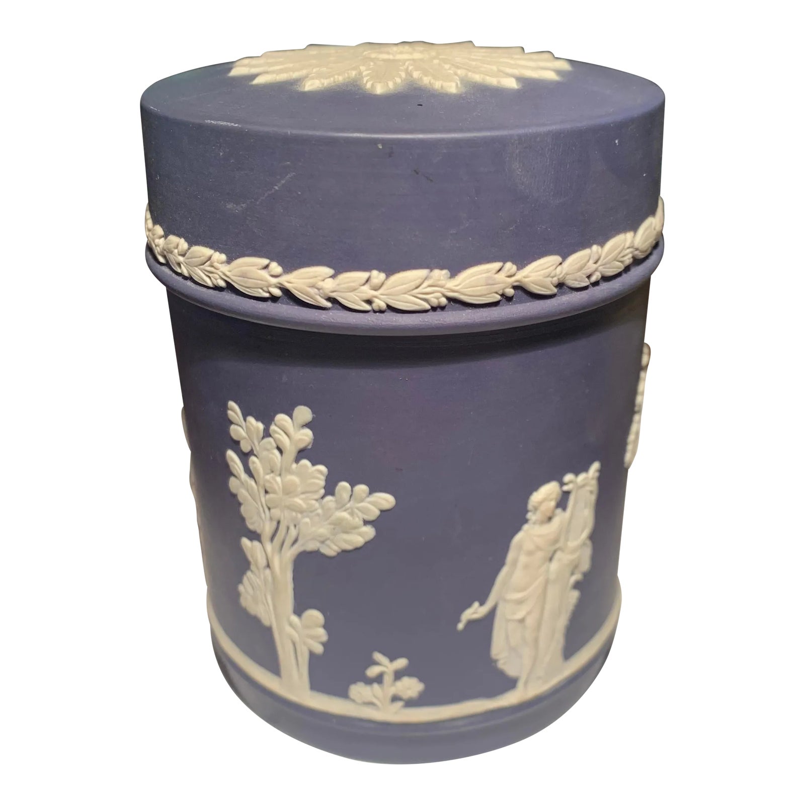 Vintage Wedgwood Jasperware Jar | Chairish