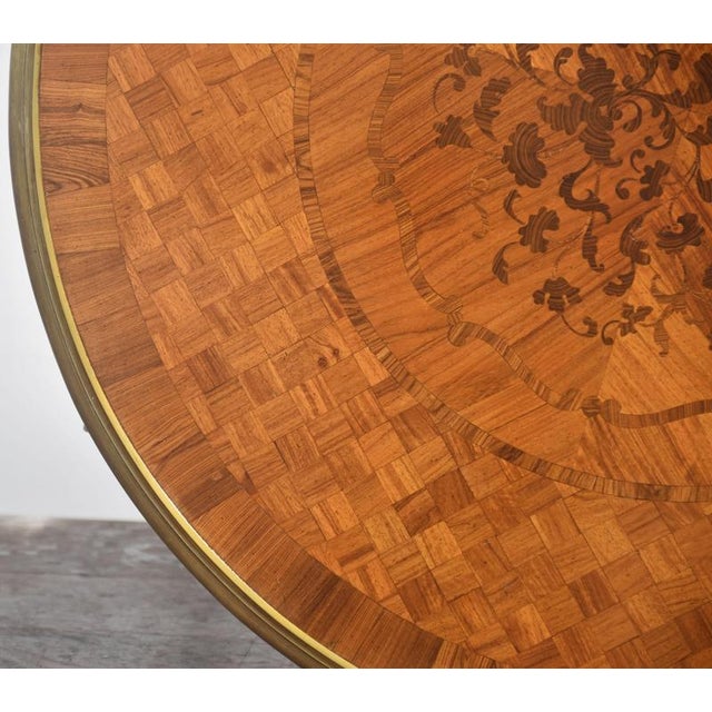 Louis XV Style Ormolu and Parquetry Circular Centre Table, 1890s | Chairish