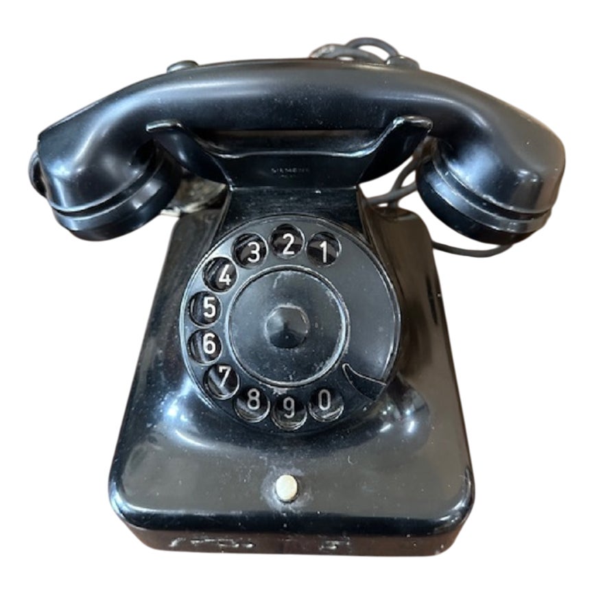 Bakelite Rotary Telephone from Siemens, 1950s | Chairish