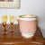 Art Deco Style Pink and Gold Ceramic Champagne Ice Bucket | Chairish