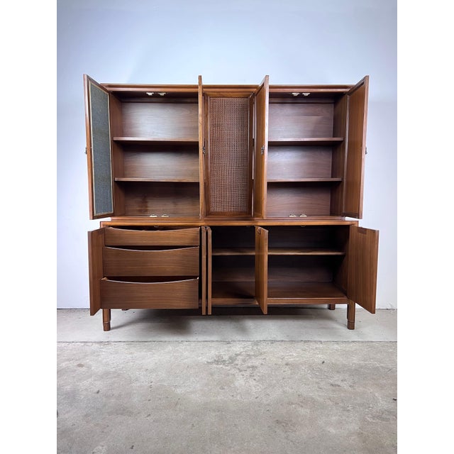 Mid Century 2pc China Cabinet From Janus Collection by Mt Airy | Chairish