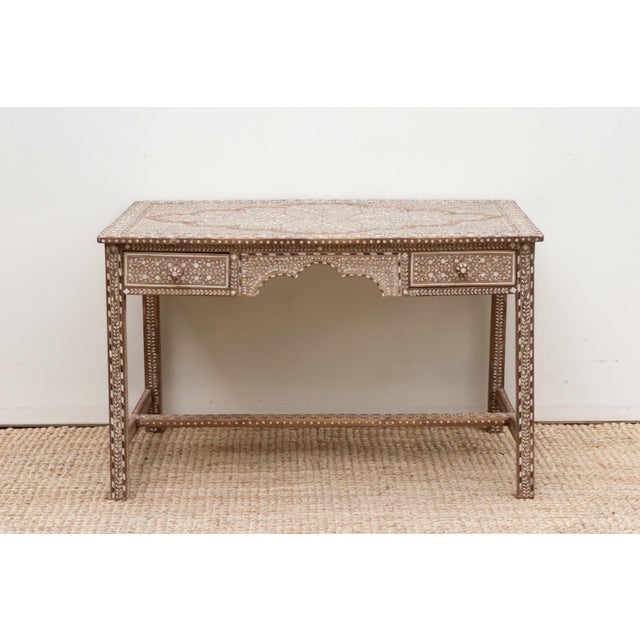 Charming Mid 20th Century Inlay Desk | Chairish
