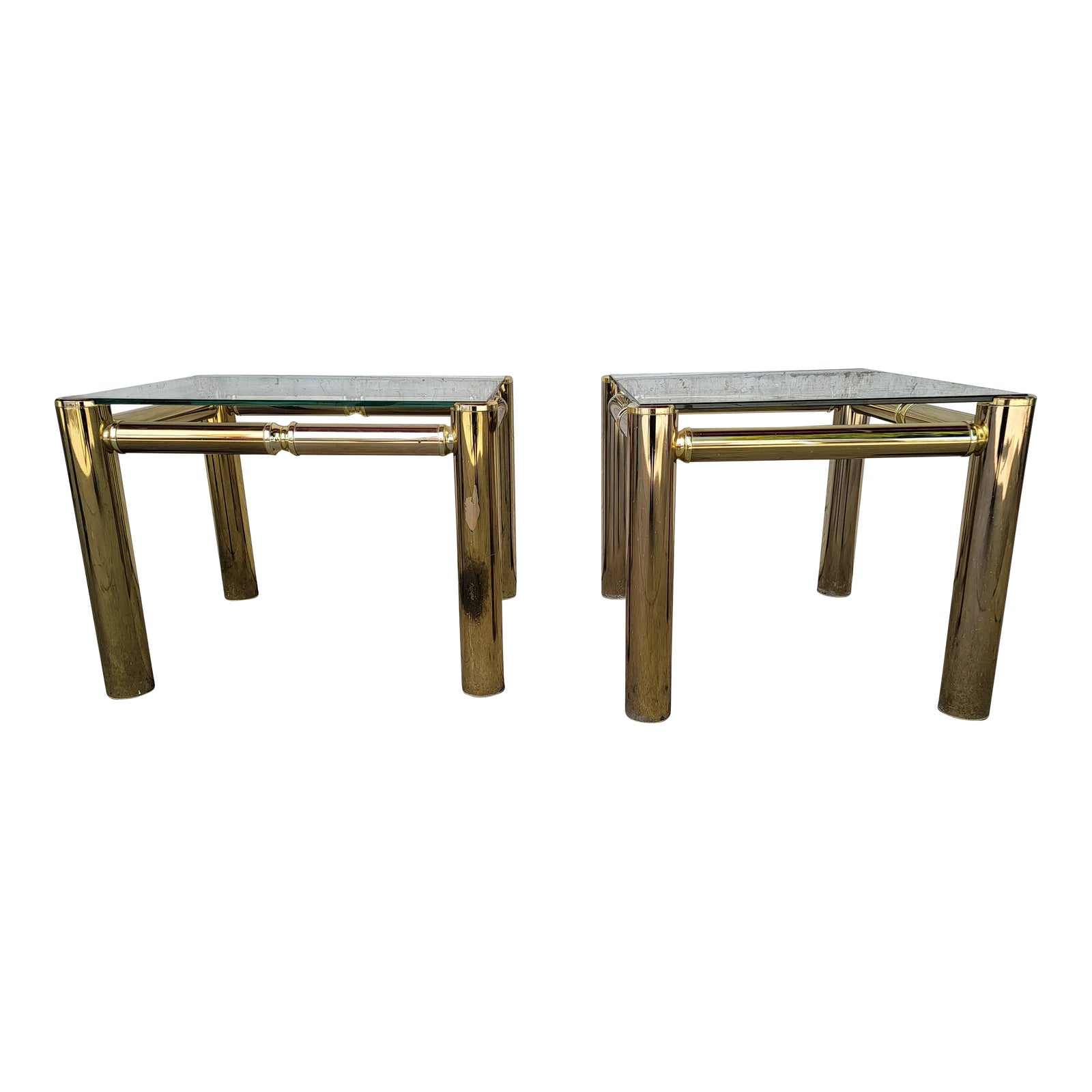 1980s Two Mastercraft Style Side Tables | Chairish
