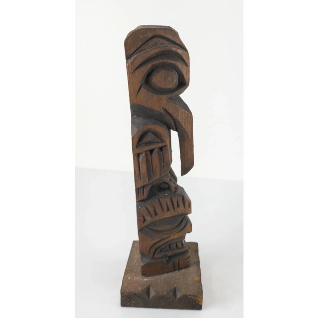 Carved Northwest Coast Native American Indian Totem Pole | Chairish