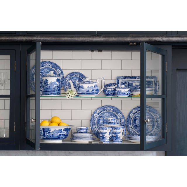 Spode Blue Italian Brocato Salad Plate 8" - Set of 4 | Chairish