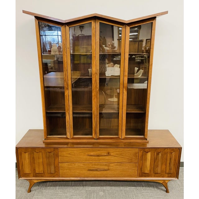 An Irish Mid Century Modern Breakfront, China Cabinet, Showcase ...