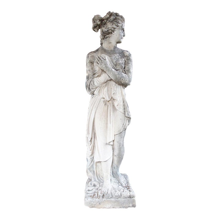 Large Carved Limestone Garden Statue From a Property in Nice, France ...