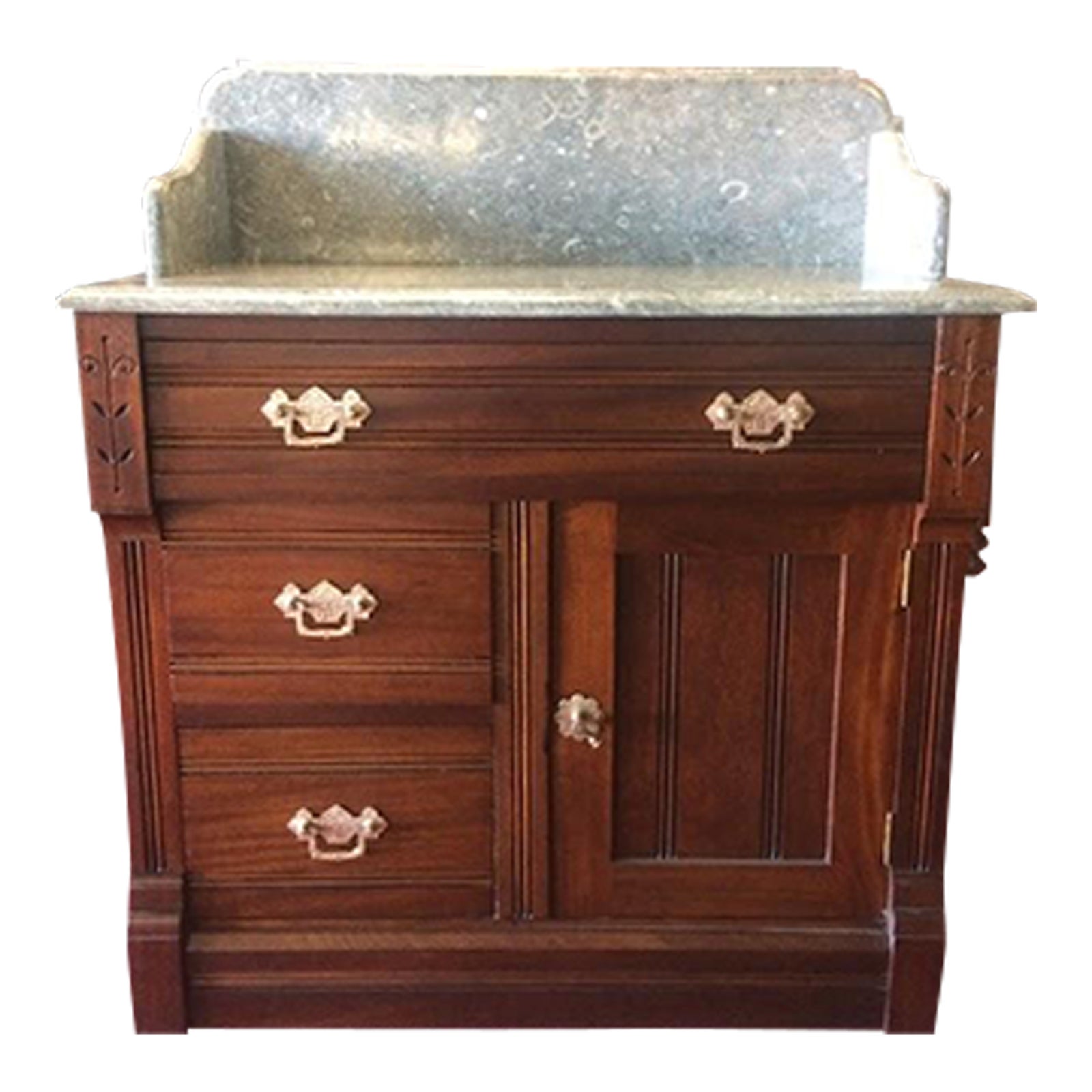 Antique Washstand, Victorian Furniture Washstand, Marble Top Stand ...