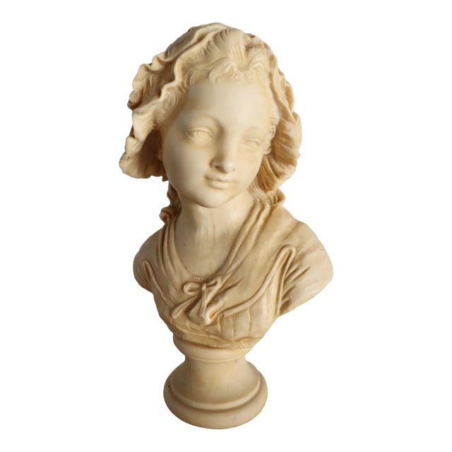 Signed French Bust Sculpture | Chairish