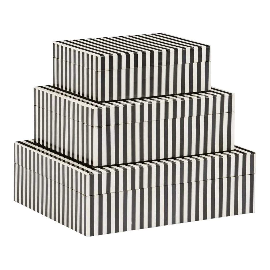 Baxter Boxes - Set of 3 | Chairish