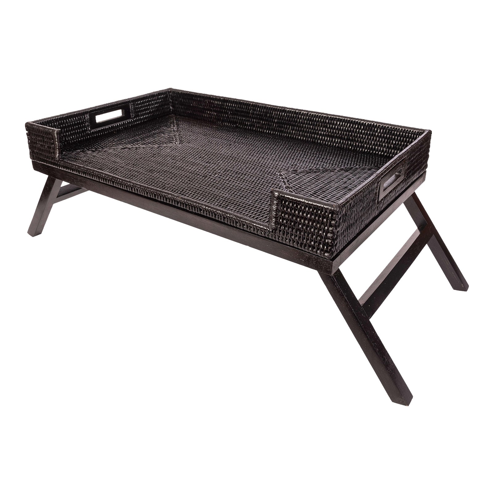 Artifacts Rattan Breakfast Tray/Table | Chairish