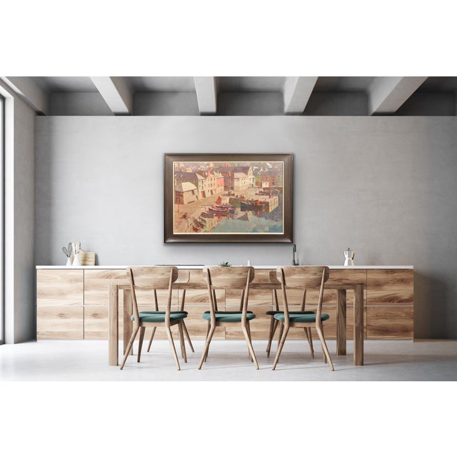 1950s "Before the Hot Day Brightens to Blue (Mevagissey Harbor ...