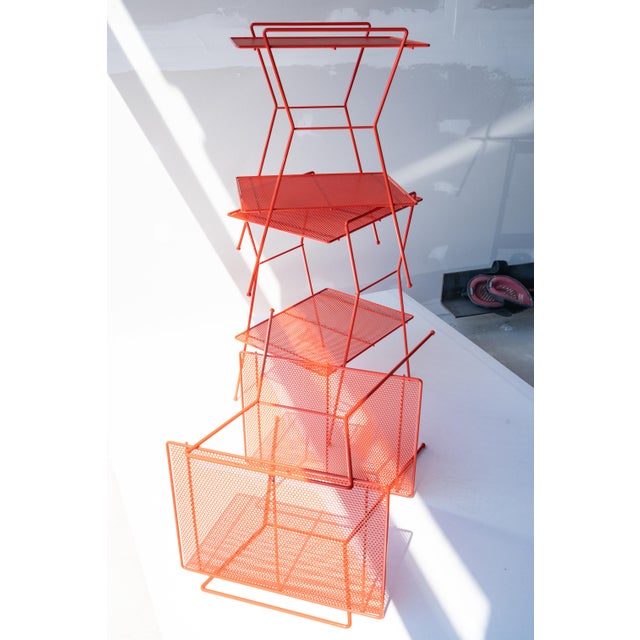 Telephone Table by Schoolhouse in Orange | Chairish
