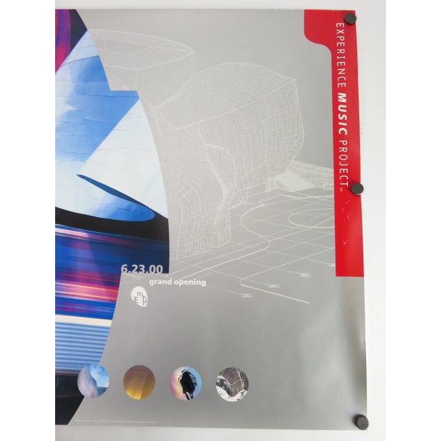 2000 Frank Gehry EMP Seattle Grand Opening Poster | Chairish