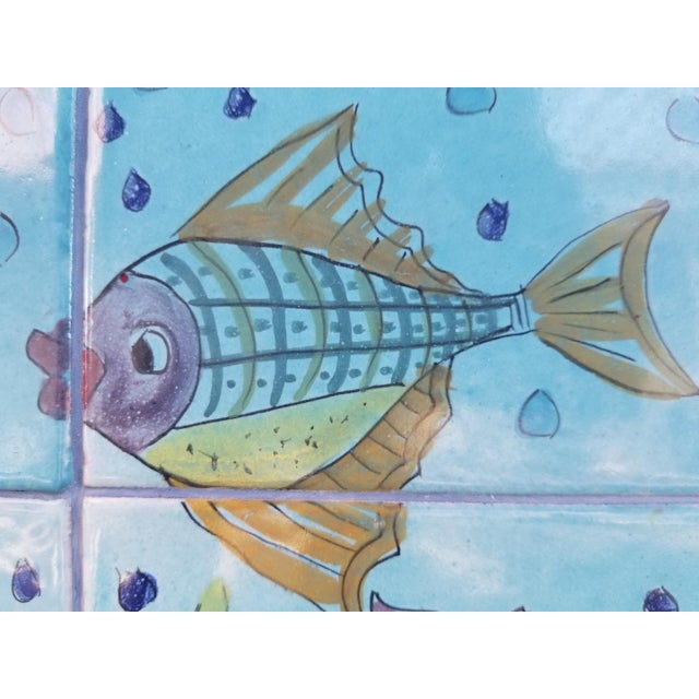 Italian Nautical Tile Wall Plaque / Art "Fish Tank" | Chairish