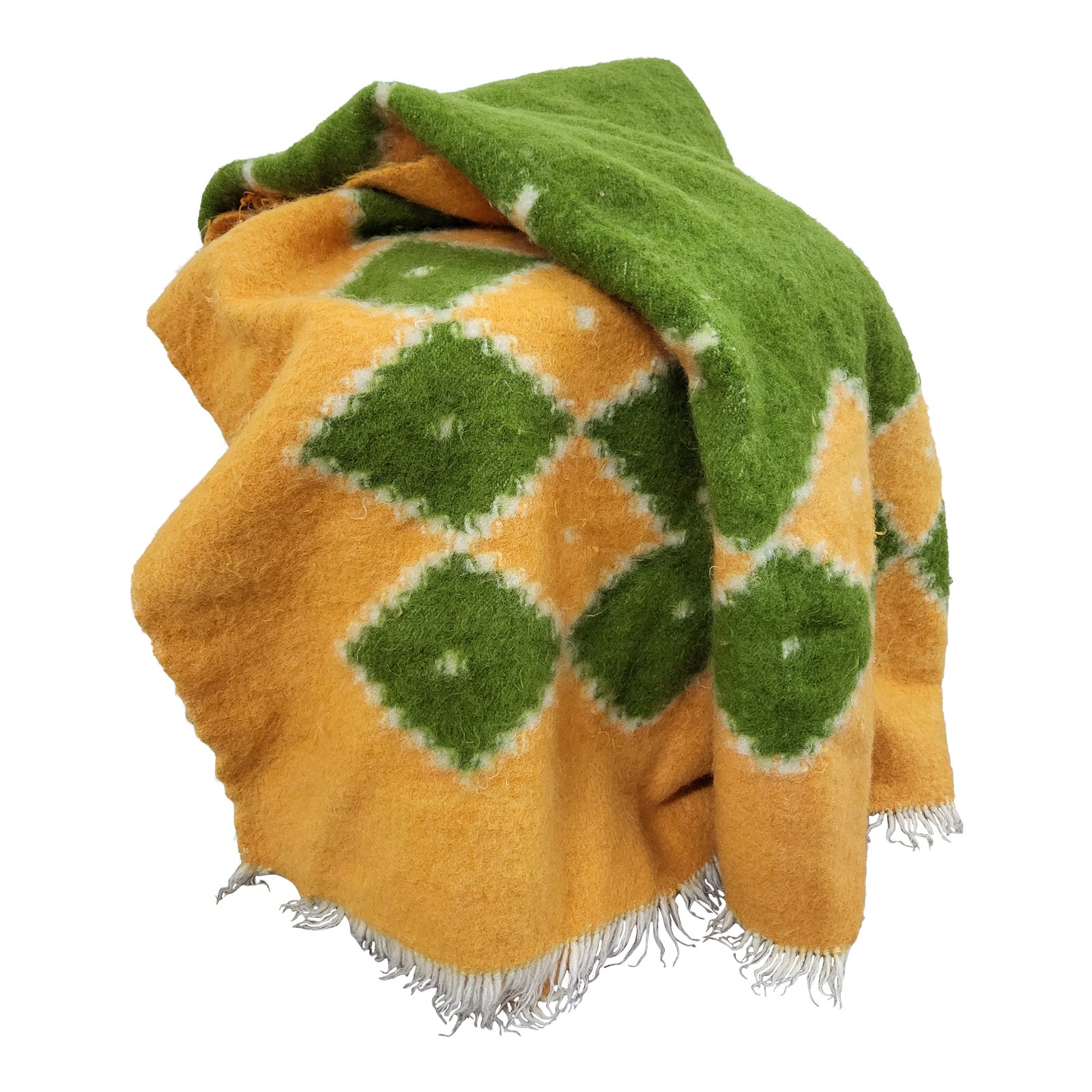 1950s Traditional Greek Felted Wool Blanket | Chairish