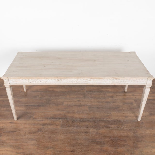 White Painted Gustavian Dining Table Writing Table, Sweden Circa 1890 ...