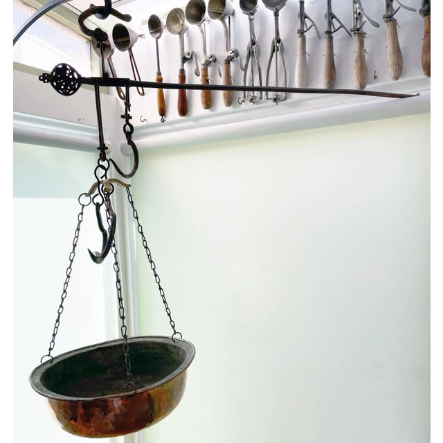 Antique Greek Decorative Steelyard Weighing Instrument | Chairish