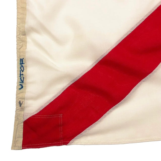 Large Vintage Nautical Signal Flag | Chairish