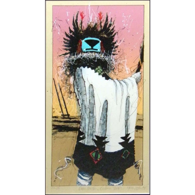Larry Fodor "Crow Mother Kachina II" Framed Hand Signed Limited Edition ...
