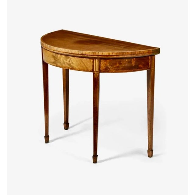 George III Mahogany Fold-Over Games Table | Chairish