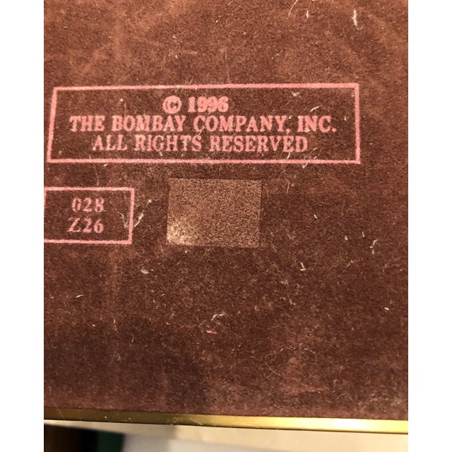 Vintage Wood and Brass Bombay Company Box | Chairish