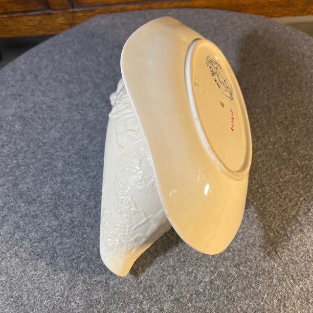 Early 20th Century D’ye Ken John Peel White by Wedgwood Gravy Boat With ...