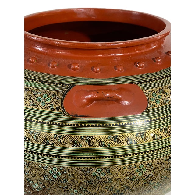 Museum Burmese Temple Offering Box /Vessel | Chairish