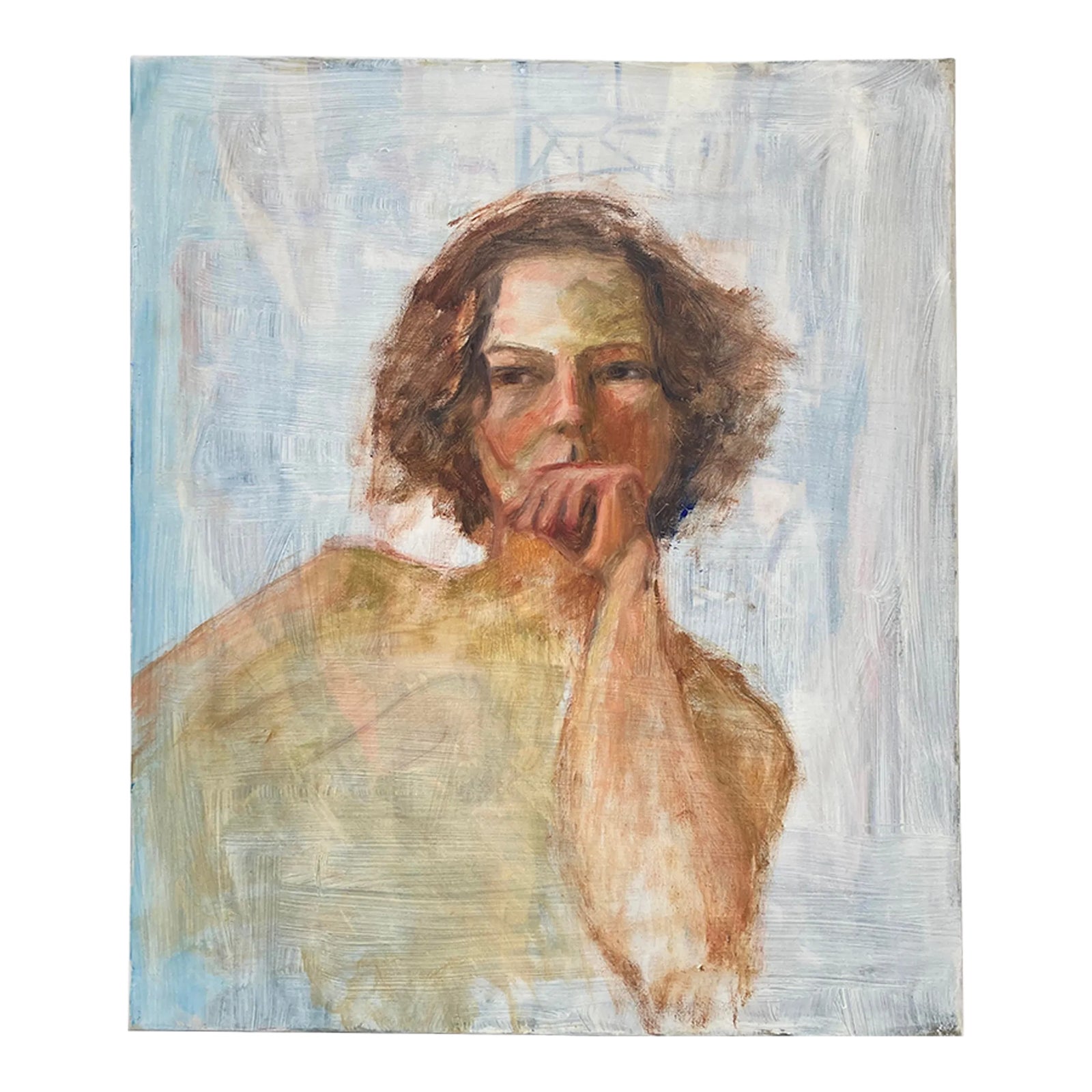 Impressionist Original Oil Painting, Portrait by Adeline Hoagland ...