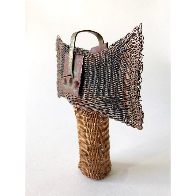 Kieta Jackson Woven Copper Metal Textile Sculptural Forms - Set of 3 ...