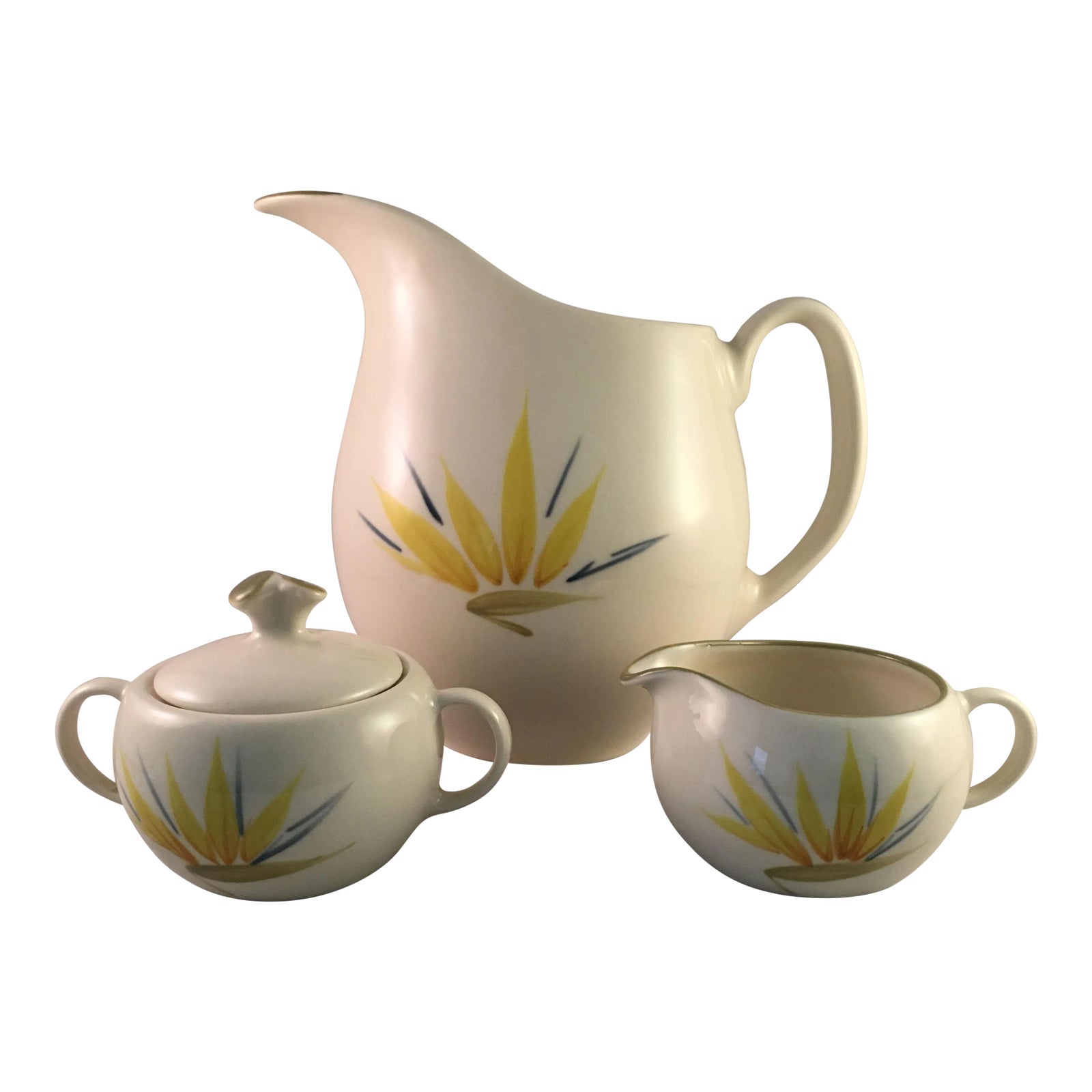 Mid-Century Modern Winfield Bird of Paradise China Set- 3 Pieces | Chairish