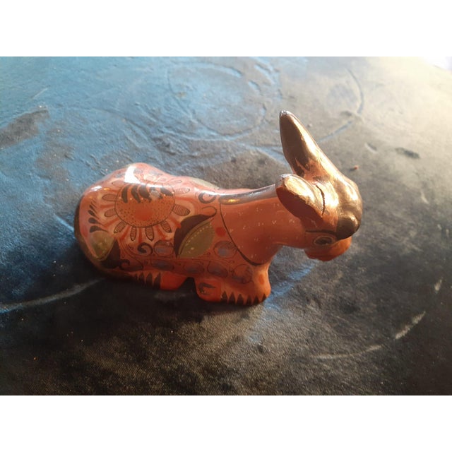 1980s Tonala Mexican Folk Art Jesus Medrano-Barro Brunido Style Donkey ...