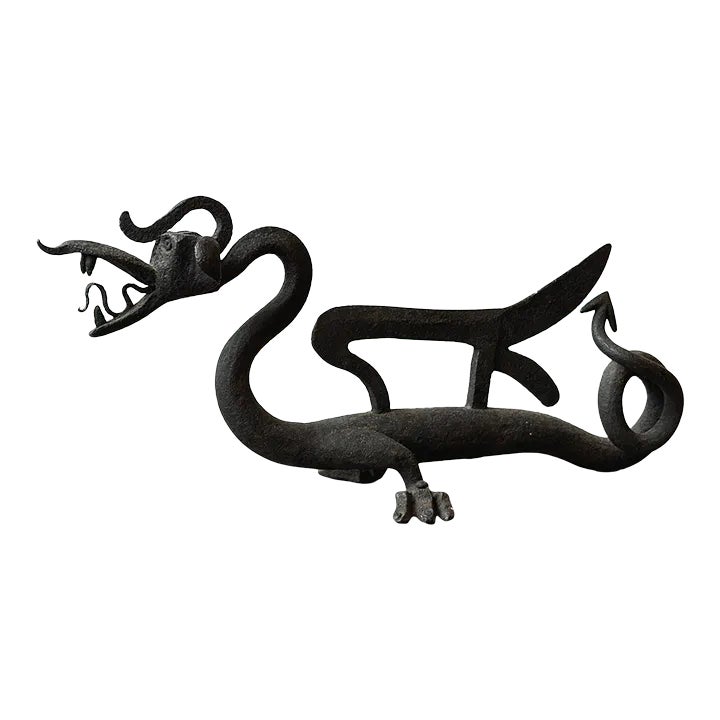 Antique Forged Iron Dragon Boot Scraper, Circa Late 19th - Early 20th ...